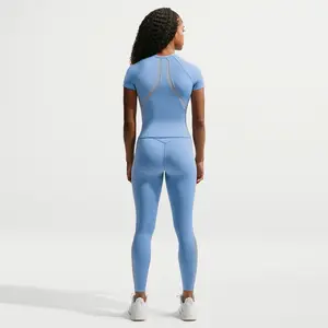 Nike Universa Mesh Short-sleeve Top - Blue
