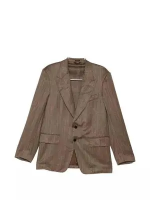 TOM FORD Damier Shelton Blazer - Brown