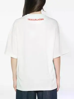 Zimmermann Peacock-print Embroidered T-shirt