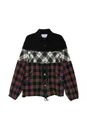 Kolor Patchwork Shirt Jacket - Black