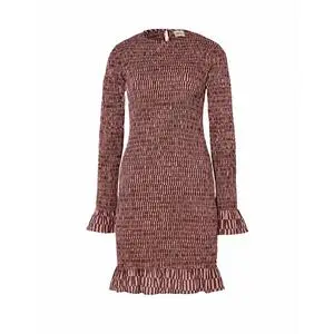 PAR Y ESCALA Matilda Long-sleeve Smocked Mini Dress