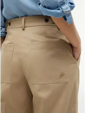 Tommy Hilfiger Pleated Wide Leg Chino