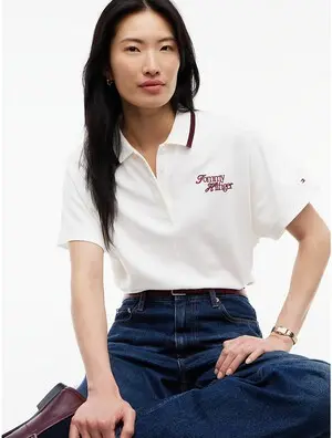 Tommy Hilfiger Relaxed Fit Embroidered Logo Polo Shirt