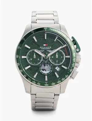 Tommy Hilfiger 44mm Chronograph Sport Watch - Green