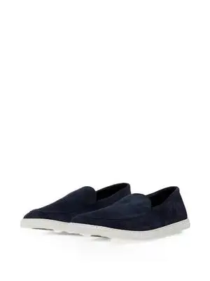 GROUNDIES Suede Slip-on Loafers - Blue