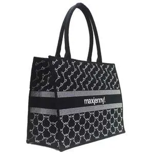 MAXJENNY Sculptural Book Tote Bag With Swarovski Details