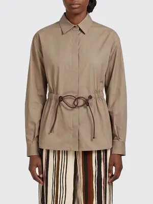 Max Mara Max Mara Shirt With Drawstring Waist Green