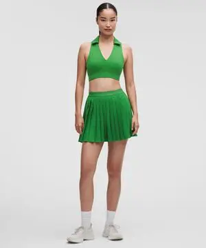 Lululemon Collared Longline Ribbed Tennis Bra