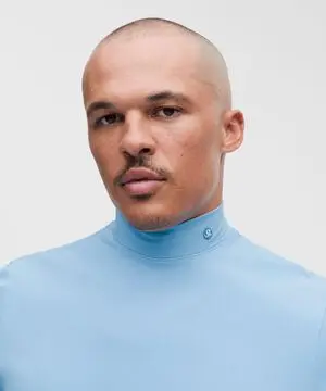 Lululemon Showzero Slim-fit Mockneck Shirt - Dreamy Blue