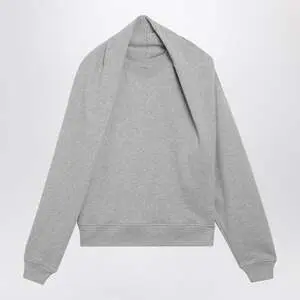 Dries Van Noten Melange Grey Cotton Sweatshirt - Gray