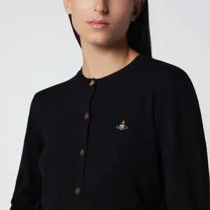 VIVIENNE WESTWOOD Wool Cardigan With Orb Logo
