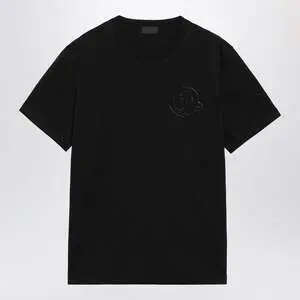 Moncler Cotton T-shirt With Logo - Black