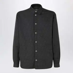 Fendi Ff Zucca Jacquard Nylon Blouson - Black