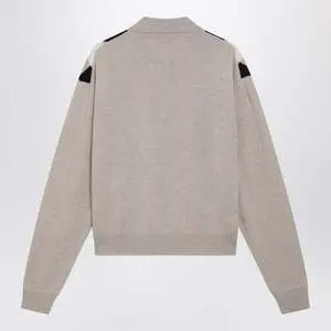 Miu Miu Argyle Cashmere Polo Shirt - Cream