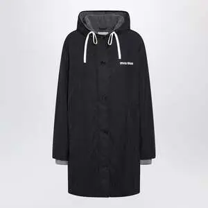 Miu Miu Caban In Panama And Fleece - Black