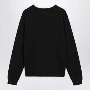 LEMAIRE Coal Alpaca Wool Blend Crew Neck Sweater