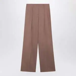 GOLDEN GOOSE Straight-leg Bronze Virgin Wool Trousers - Pink