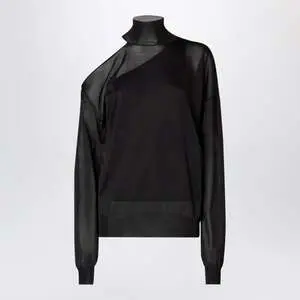 Fendi Silk Organza Jumper - Black