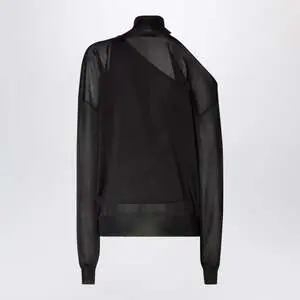 Fendi Silk Organza Jumper - Black