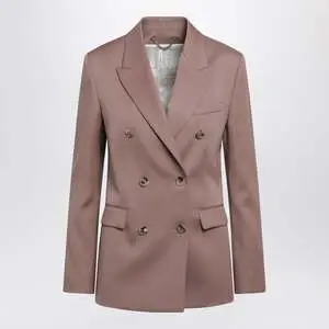 GOLDEN GOOSE Double-breasted Bronze Virgin Wool Blazer