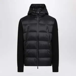 Moncler Padded Hooded Cardigan - Black