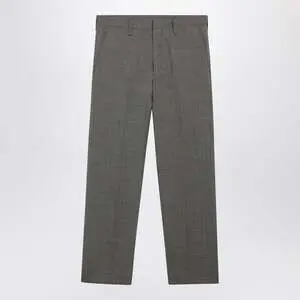 Prada Forest Wool Trousers - Green
