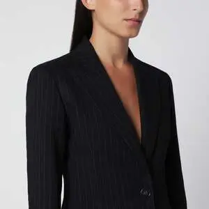 Andamane Single-breasted Pinstripe Jacket In Cotton Blend