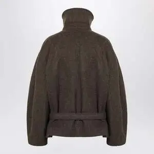 LEMAIRE Short Felted Wool And Alpaca Blend Wrap Coat