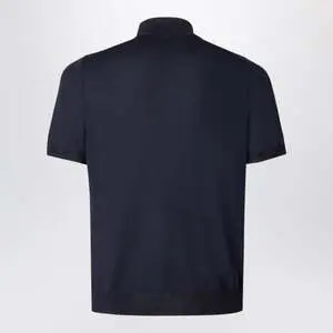 Fendi Navy Wool Polo Shirt