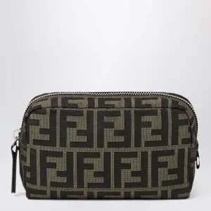 Fendi Superlight Ff Zucca Fabric Small Toiletry Case - Brown