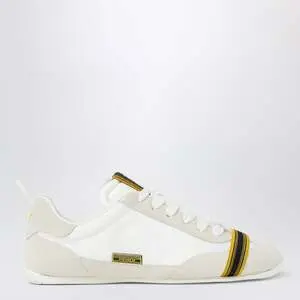 Fendi Wrap Trainers In Suede And Fabric - White