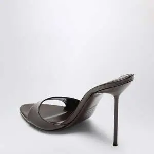 Paris Texas Leather Mules - Brown