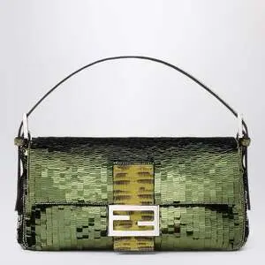 Fendi Baguetteâ® 26424 Sequinned Bag - Green