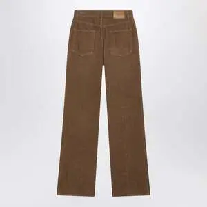 Saint Laurent 1970s Fall Leaf Corduroy Trousers