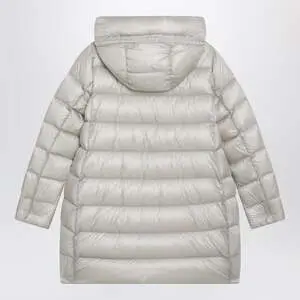 Moncler Pearl Beige Nylon Laque Down Jacket