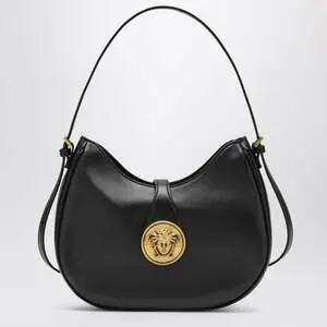Versace Emblã¨me Nappa Hobo Bag - Black