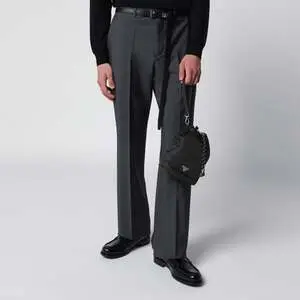 Prada Speedrock Pouch In Re-nylon And Leather