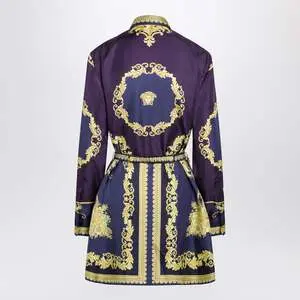 Versace Twill Baroque Print Mini Dress
