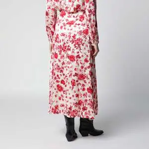 Isabel Marant Étoile Hilza Printed Silk Devore Georgette Skirt - Multicolor