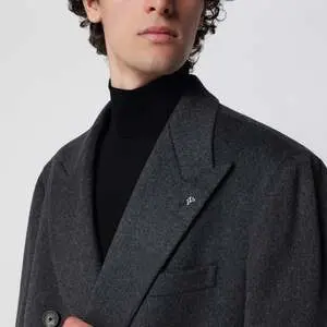 Tagliatore Double-breasted Wool Coat - Gray