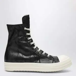 Rick Owens Megacrust Denim High Top Sneakers
