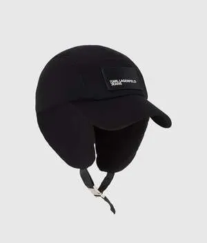 Karl Lagerfeld Trapper Cap - Black