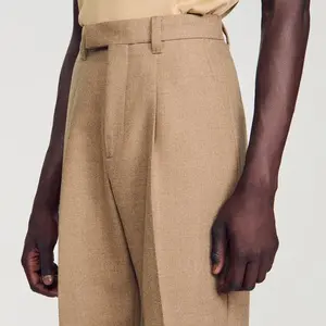 Sandro Wide-leg Wool Suit Trousers