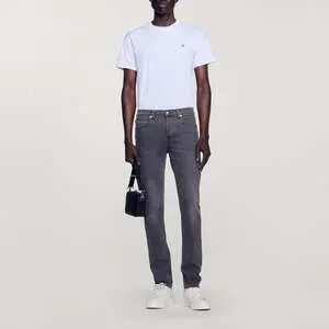 Sandro Washed Gray Jeans - Grey