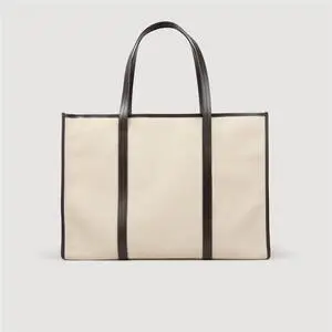 Sandro Canvas Shopping Bag
