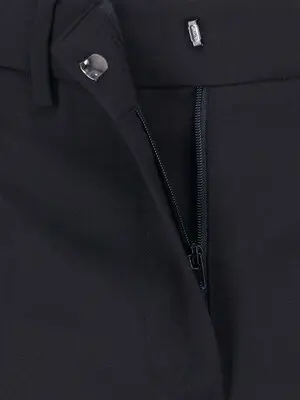 Sportmax Flared Virgin Wool Pants - Black