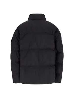 Stone Island Zip Jacket Crinkle Reps Ny - Black