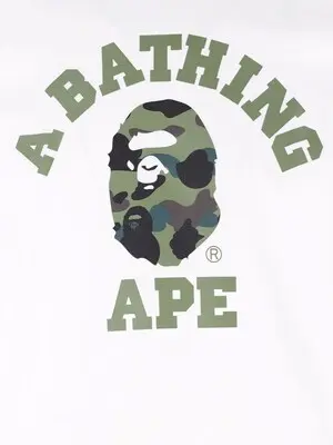 A BATHING APE T-shirt "1st Camo College - White