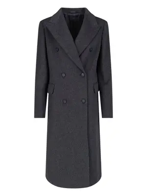 Tagliatore Double-breasted Coat "jole - Gray