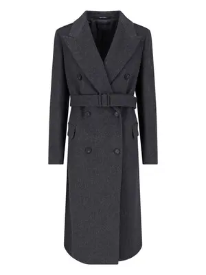 Tagliatore Double-breasted Coat "jole - Gray